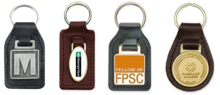 Popular Custom Key Tags for Promotional Marketing , Leather & Cast